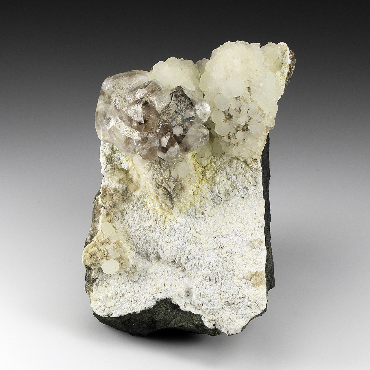 Calcite with Prehnite - Minerals For Sale - #7991261